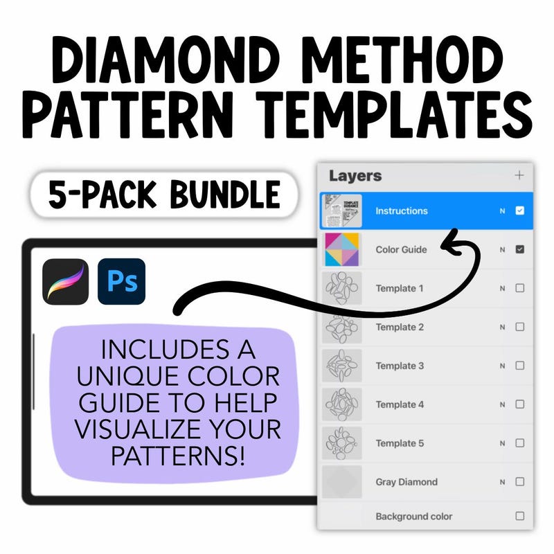 Diamond Seamless Pattern Template - Etsy UK
