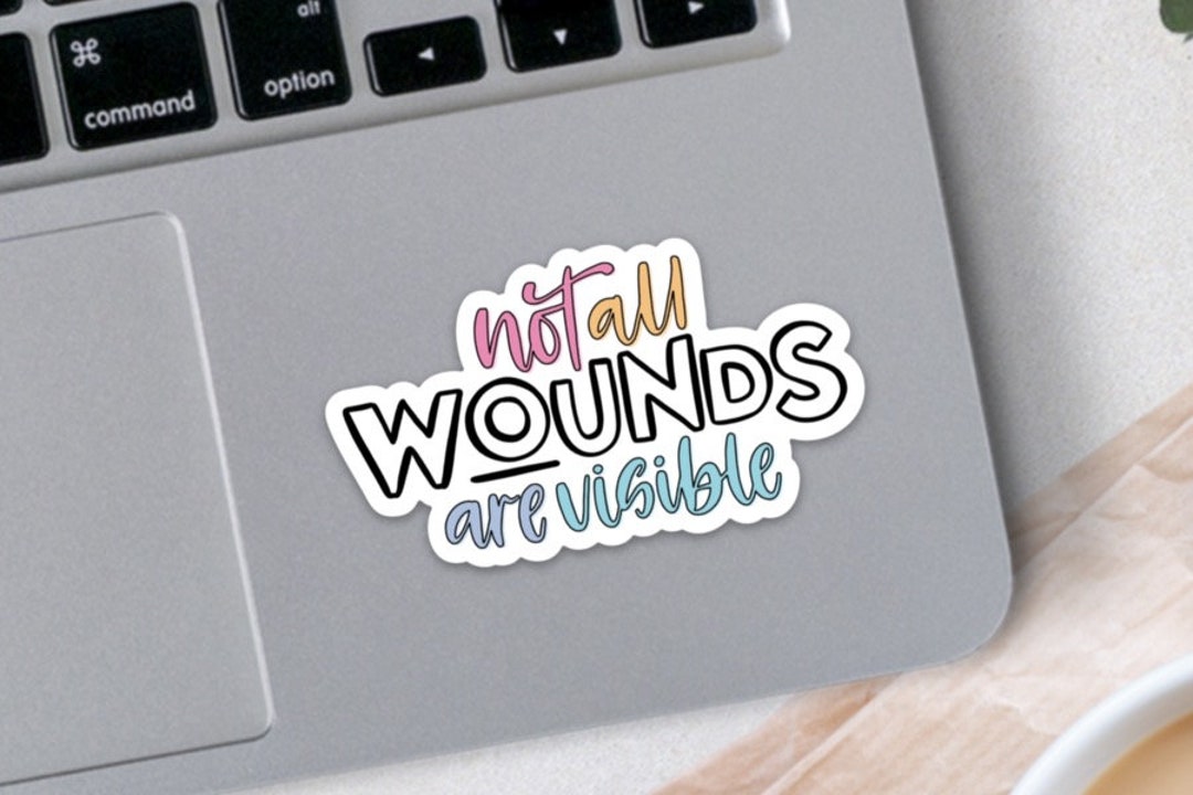 Wounds Die Cut Vinyl Sticker Decal Waterproof White Background - Etsy