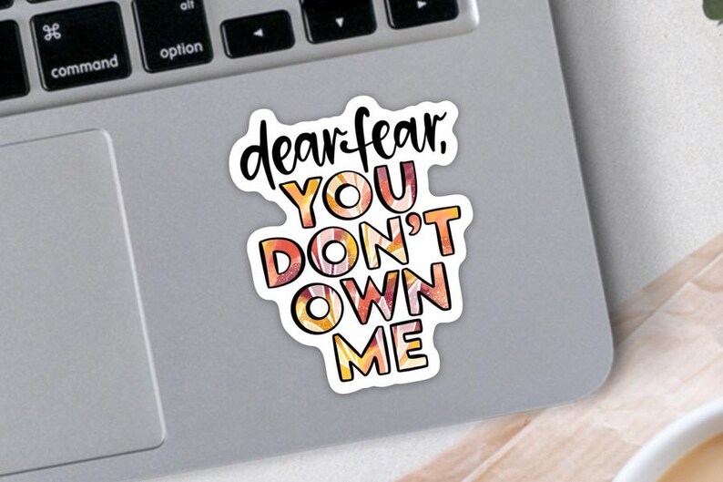 Dear Fear Sticker, Christian Sticker, Faith Quote, Bible Study Gift ...