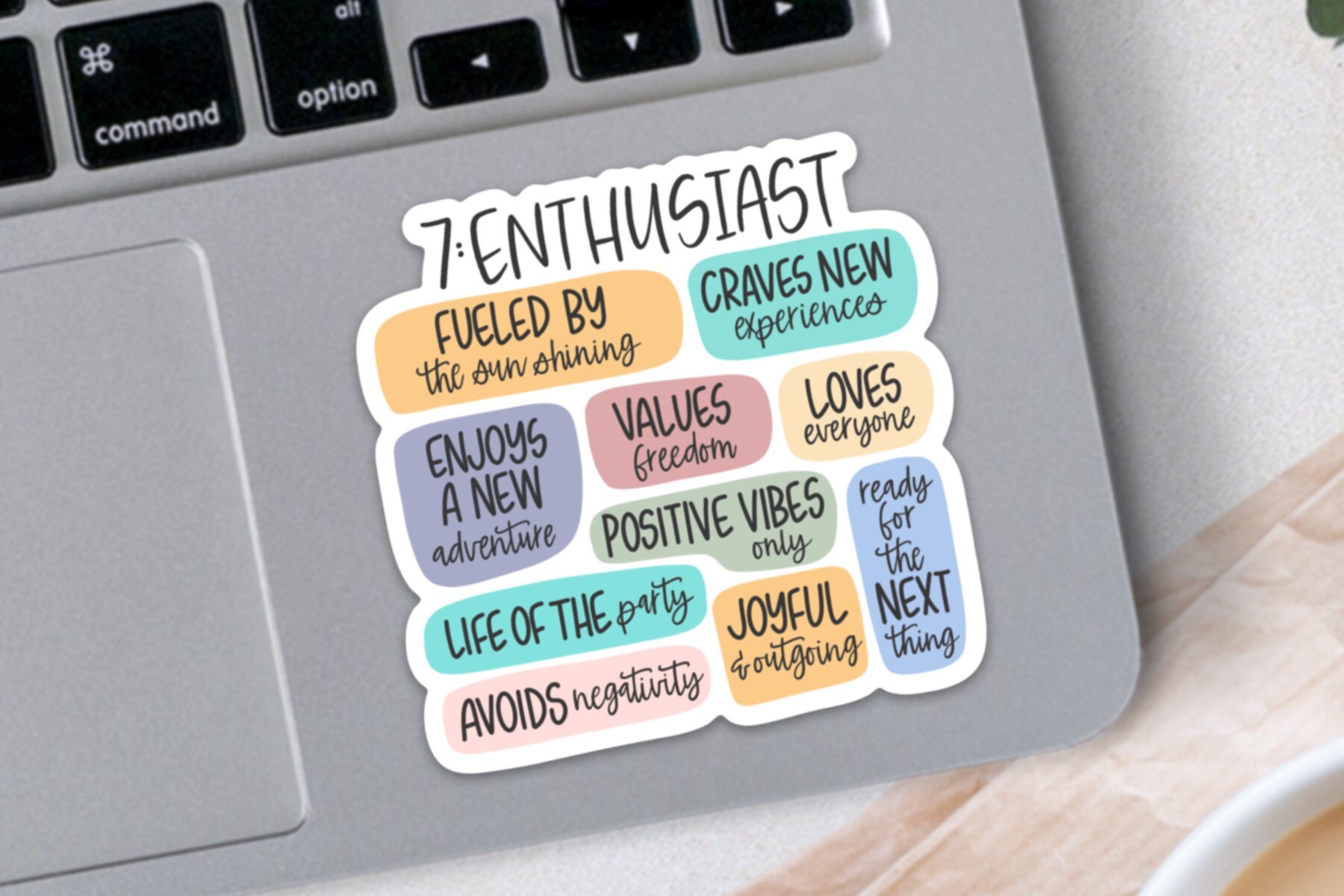 Enneagram 7 Enthusiast Die Cut Vinyl Sticker Decal - Etsy