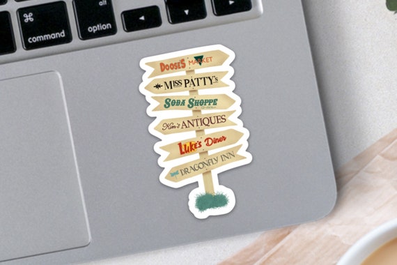 Gilmore Girls Road Sign Stars Hollow Die Cut Vinyl Sticker - Etsy
