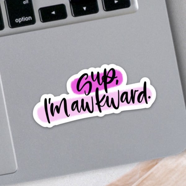 Awkward Sticker - Etsy