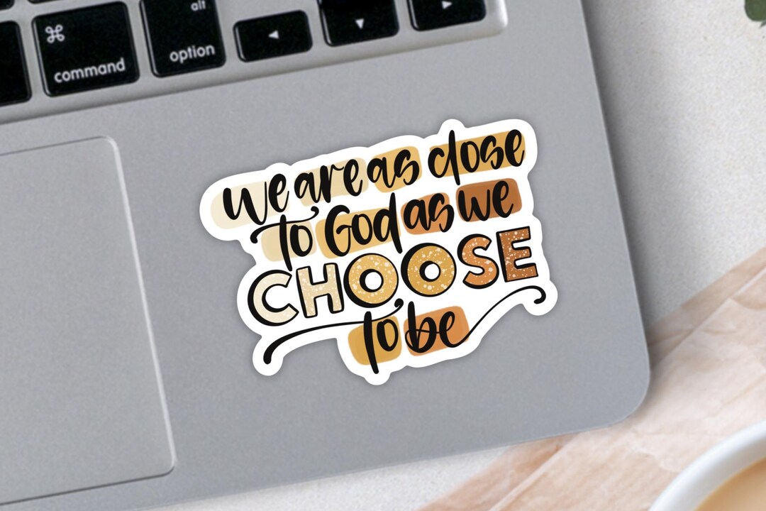 Choose God Sticker, Gifts for Her, Bible Study Gift, Scripture Sticker ...