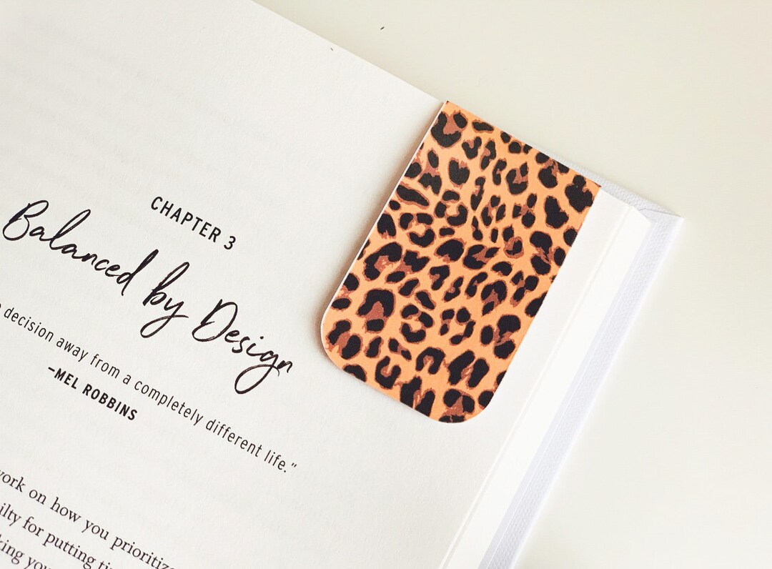 Leopard | Magnetic Bookmark | Laminated | Book Lover | Planner Page ...