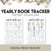 Yearly Book Tracker Instant Download Book Lover | Etsy
