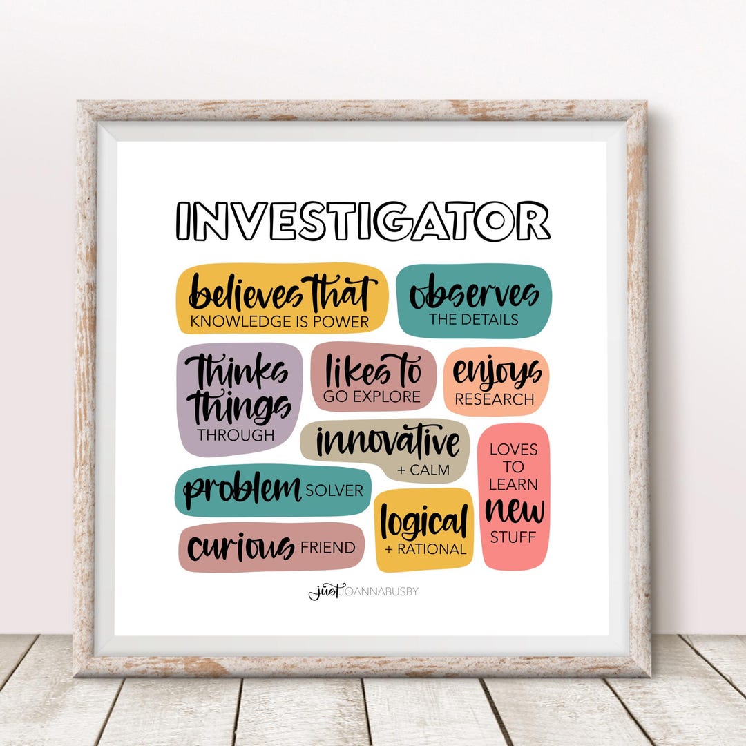 Enneagram 5 Print, the Investigator, Instant Download, Enneagram Type ...