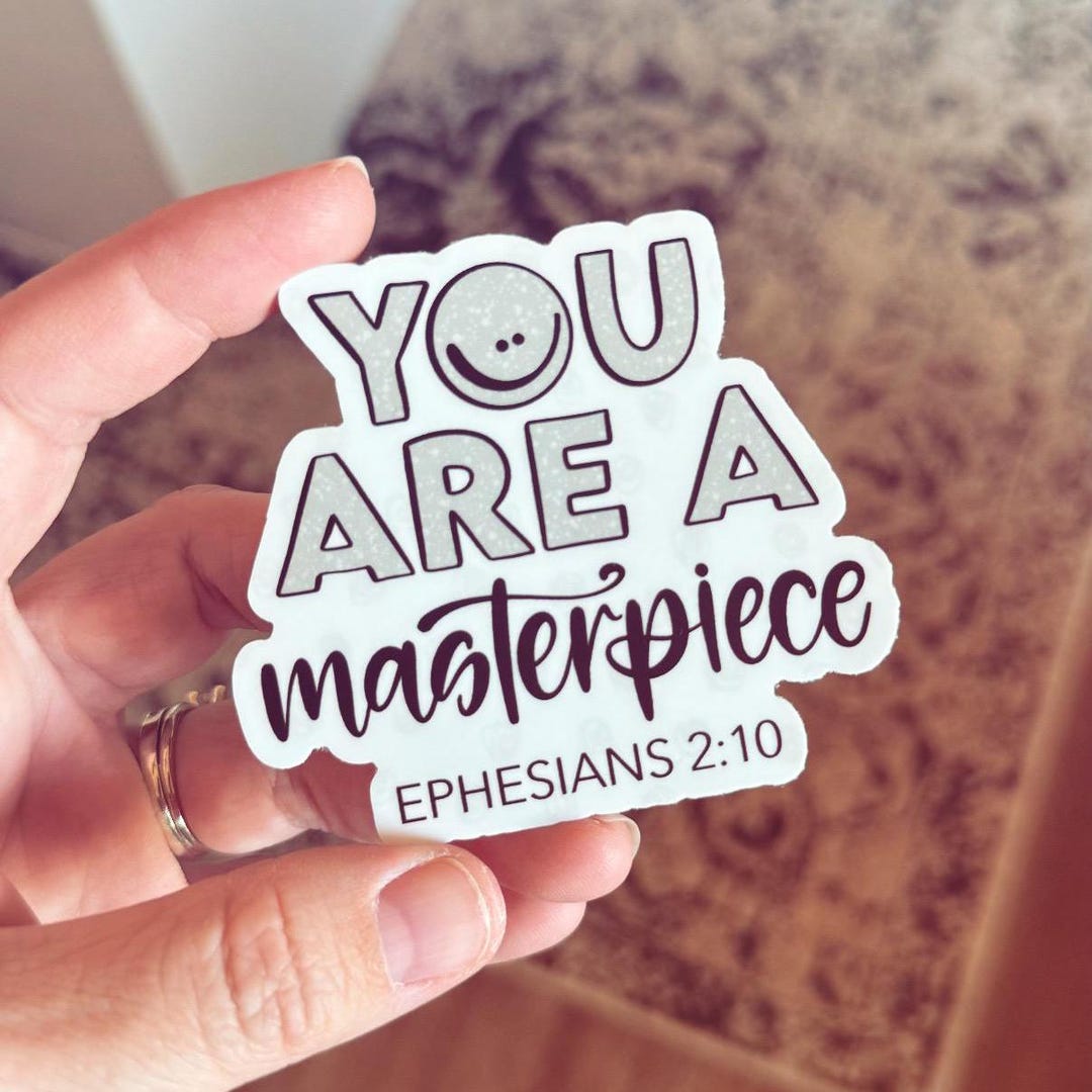 You Are a Masterpiece Sticker, Ephesians, Gifts for Her, Bible Study ...