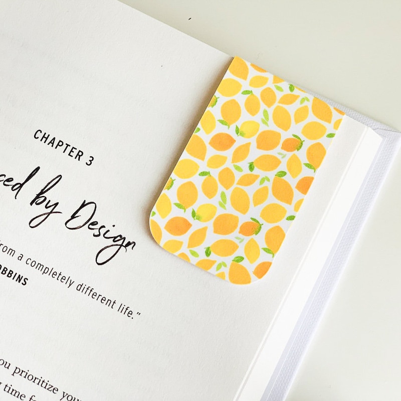 Lemon Magnetic Book Mark - Etsy