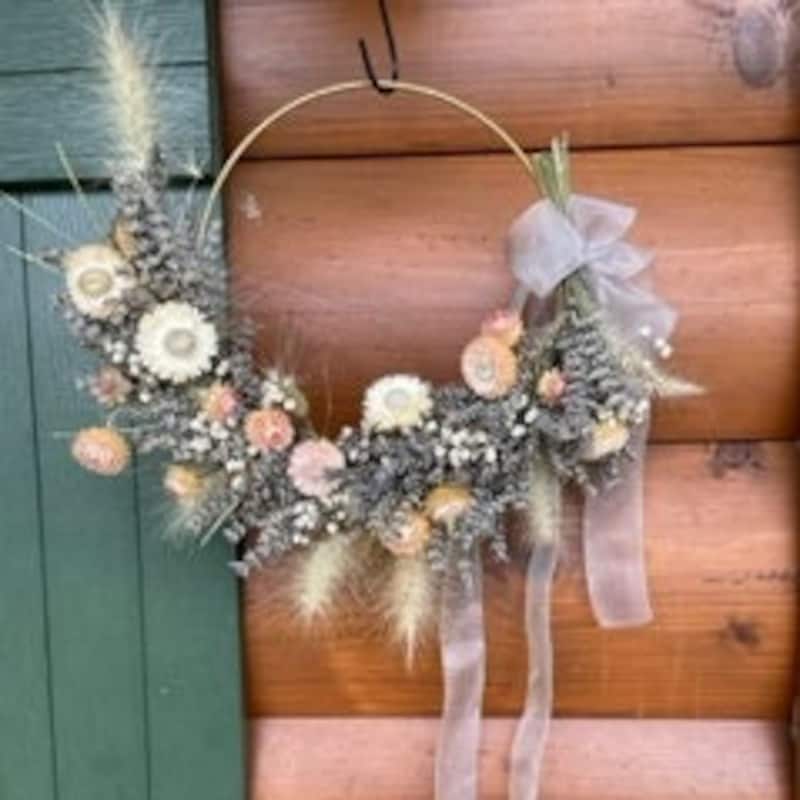 Dried Flower Hoop Wall Art - Etsy