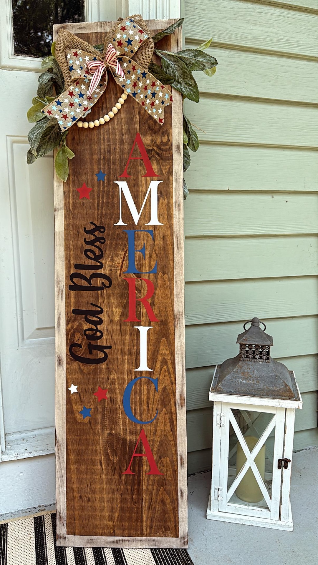 Welcome Porch Sign, Porch Decor, Front Door Welcome Sign, Modern Rustic ...