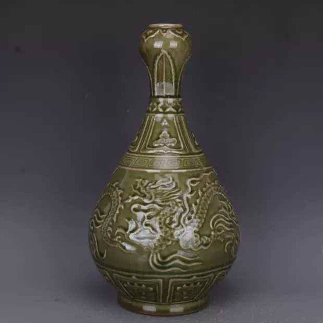 Porcelain Song Dynasty Style Longquan Ware Porcelain Celadon Garlic ...