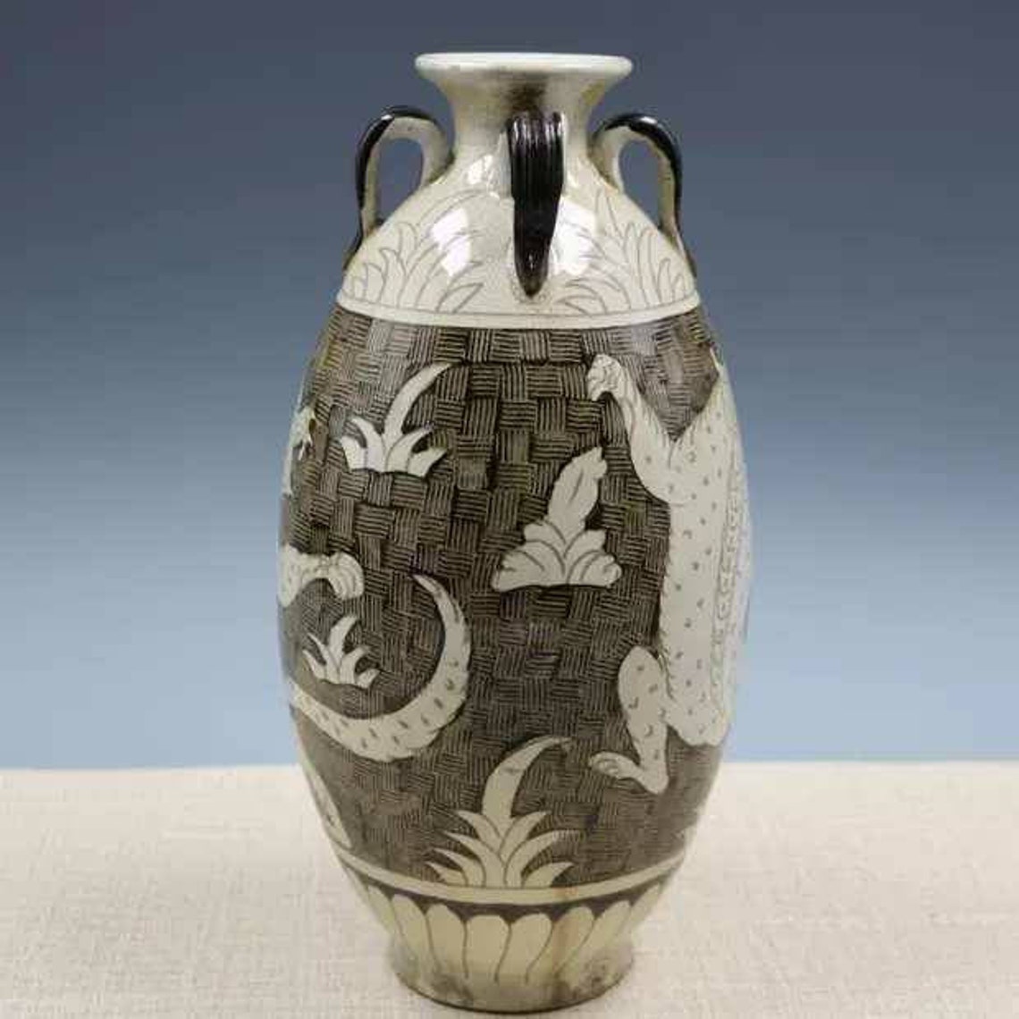 Song Dynasty Cizhou Ware Style Black Glaze Porcelain - Etsy
