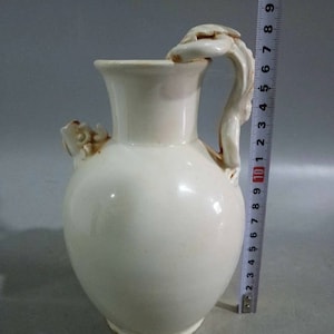 Tang Dynasty Xing Ware Style Porcelain White Glaze Flagon,wine Pot,rare ...