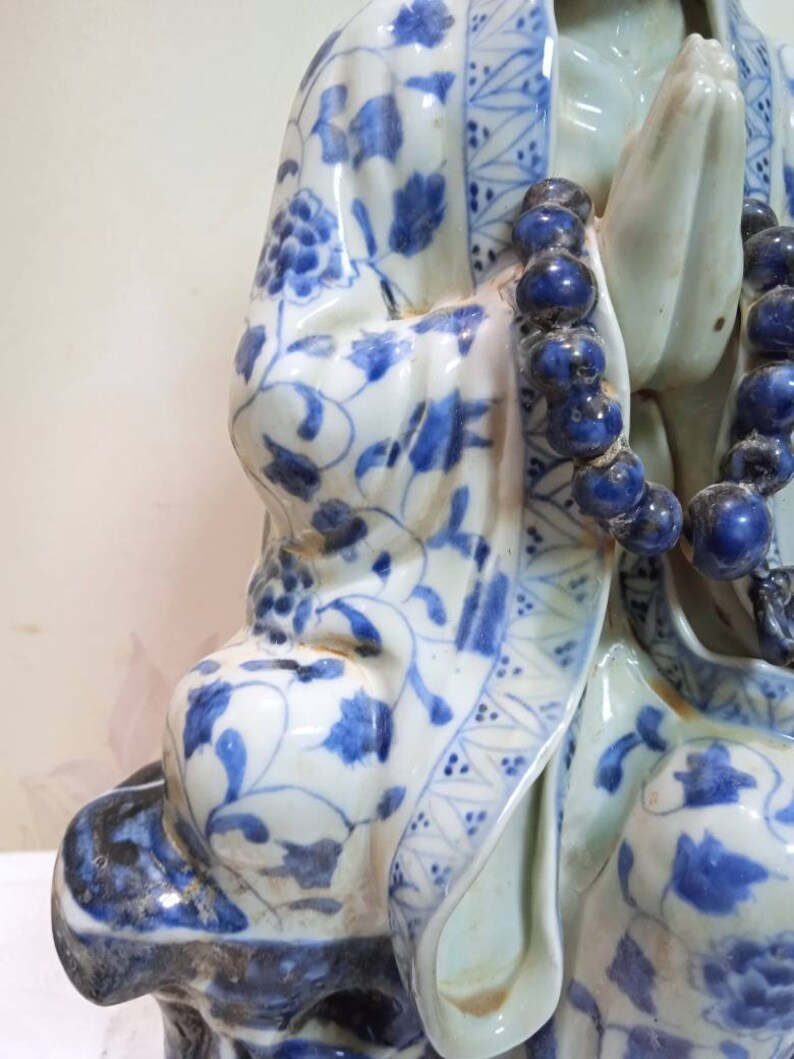 Qing Dynasty or Minguo Blue and White Porcelain 18 Luohan | Etsy