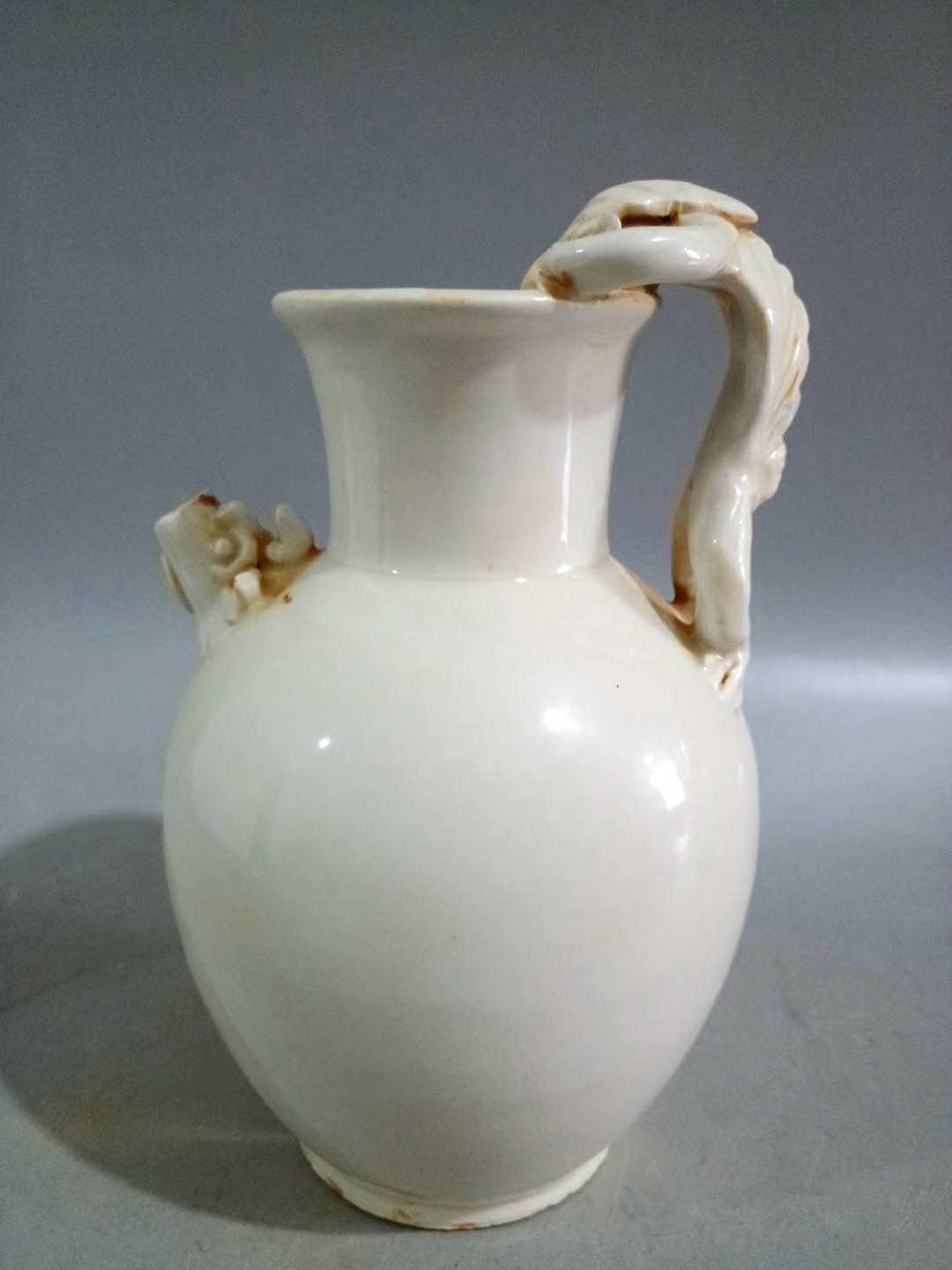 Tang Dynasty Xing Ware Style Porcelain White Glaze Flagon,wine Pot,rare ...