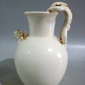 Tang Dynasty Xing Ware Style Porcelain White Glaze Flagon,wine Pot,rare ...