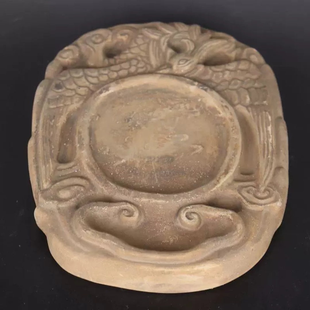 Vintage Chinese Porcelain Inkstone,chinese Jin Dynasty Yue Ware Celadon ...