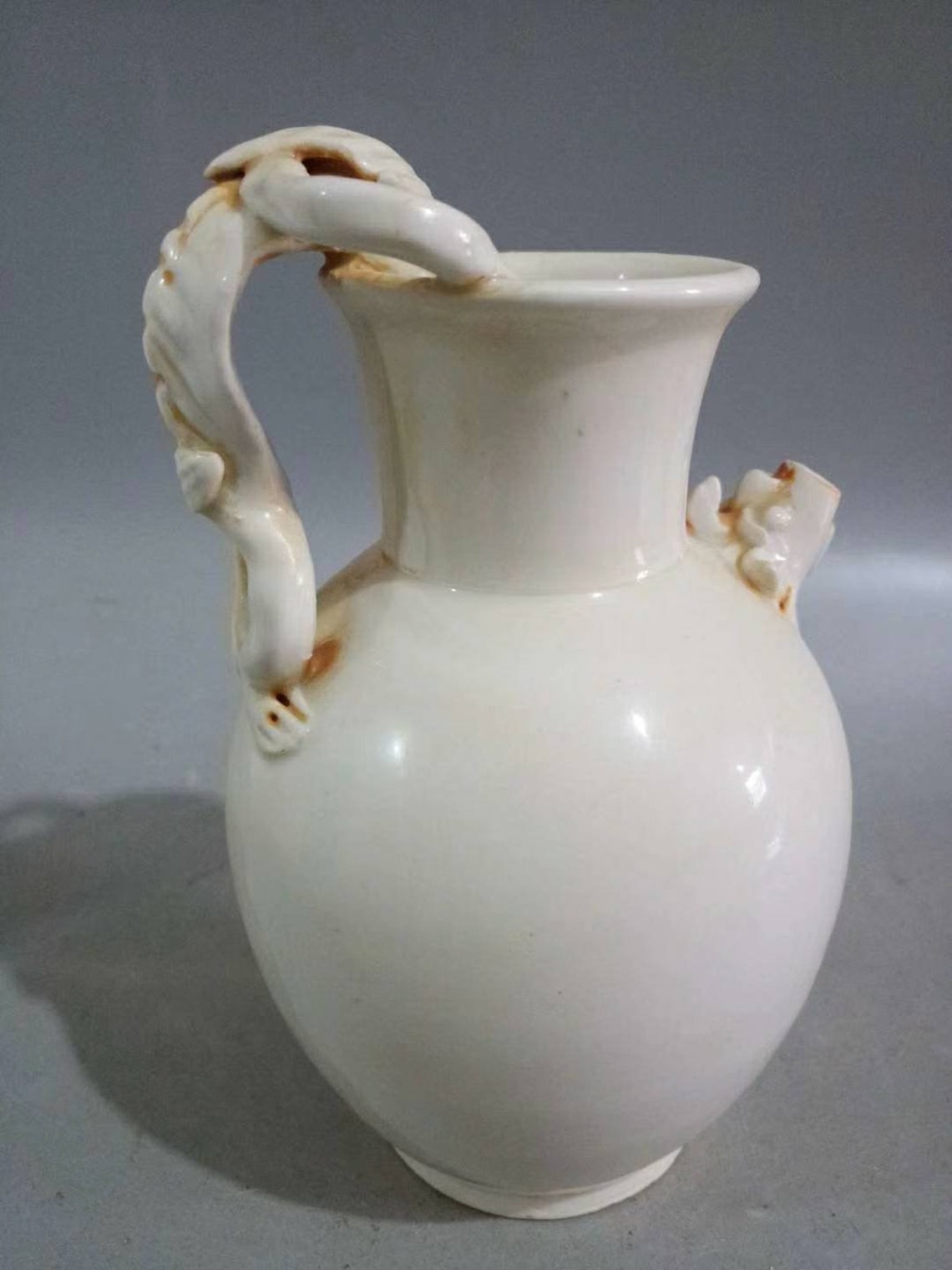 Tang Dynasty Xing Ware Style Porcelain White Glaze Flagonwine - Etsy