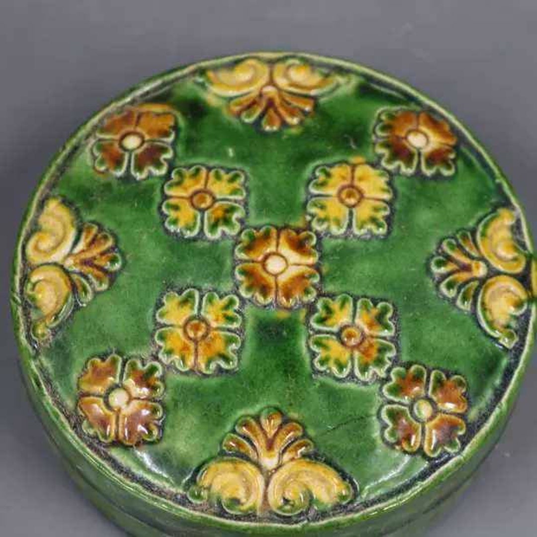 Qing Dynasty or Minguo Style Tri Colored Glazed Pottery Powder - Etsy