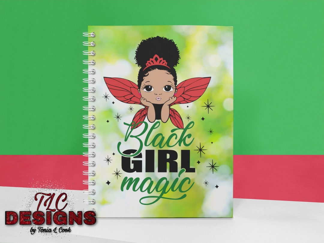 Black Girl Magic - Fairy Spiral Notebook - Etsy