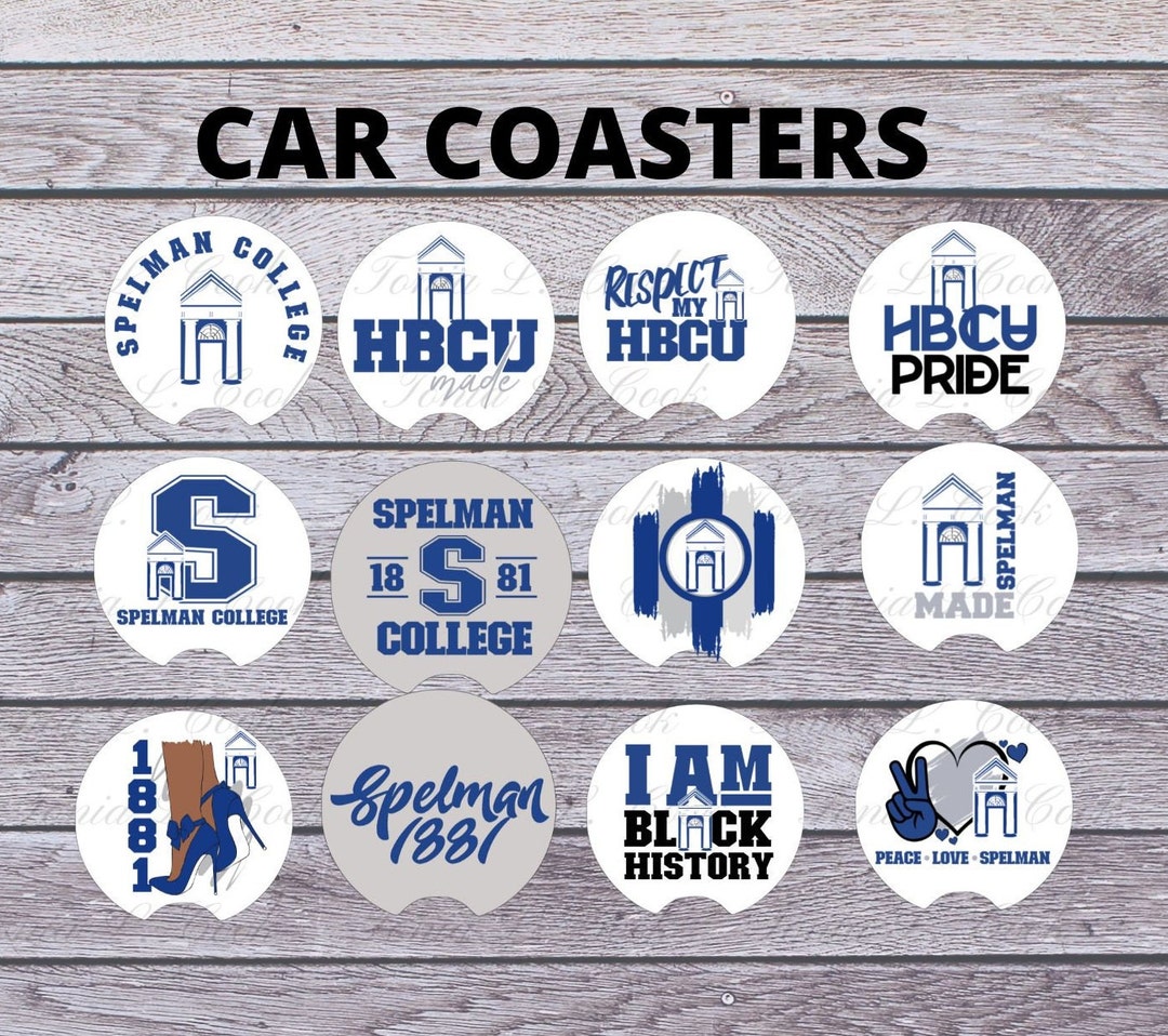 Spelman Car Coasters/set of 2/HBCU Car Coasters/car Accessories/spelman ...
