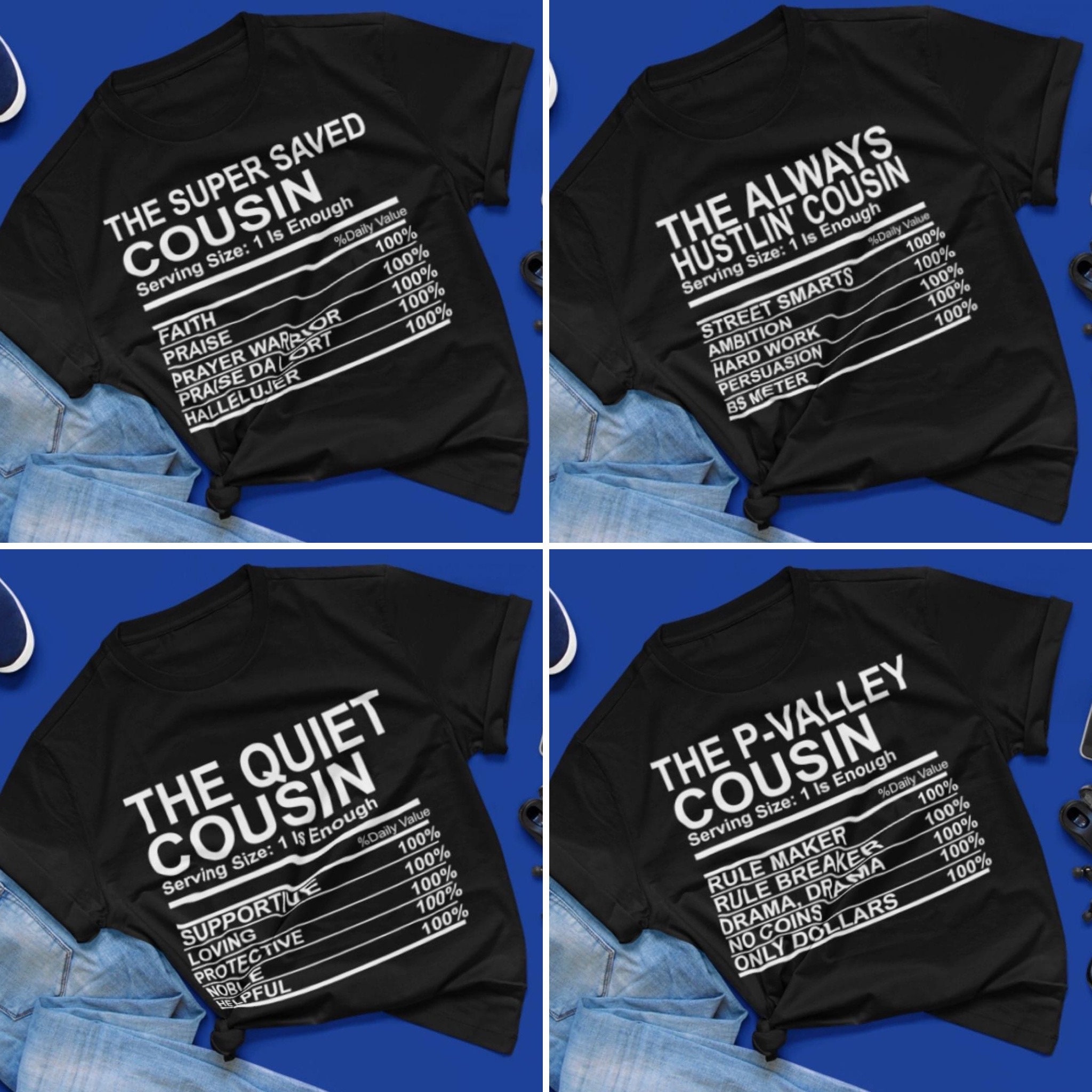 Cousins - Nutritional Facts - Etsy