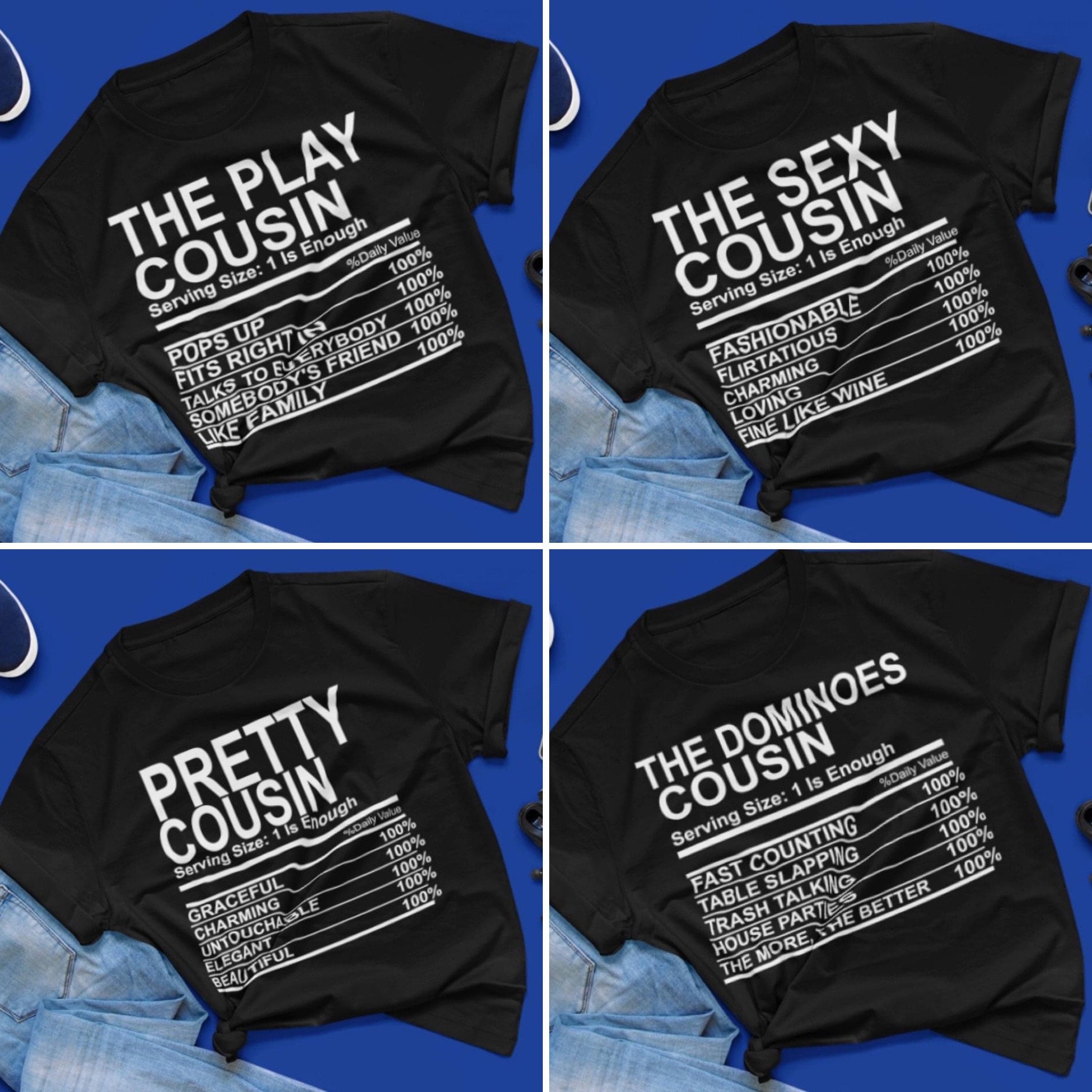 Cousins - Nutritional Facts - Etsy