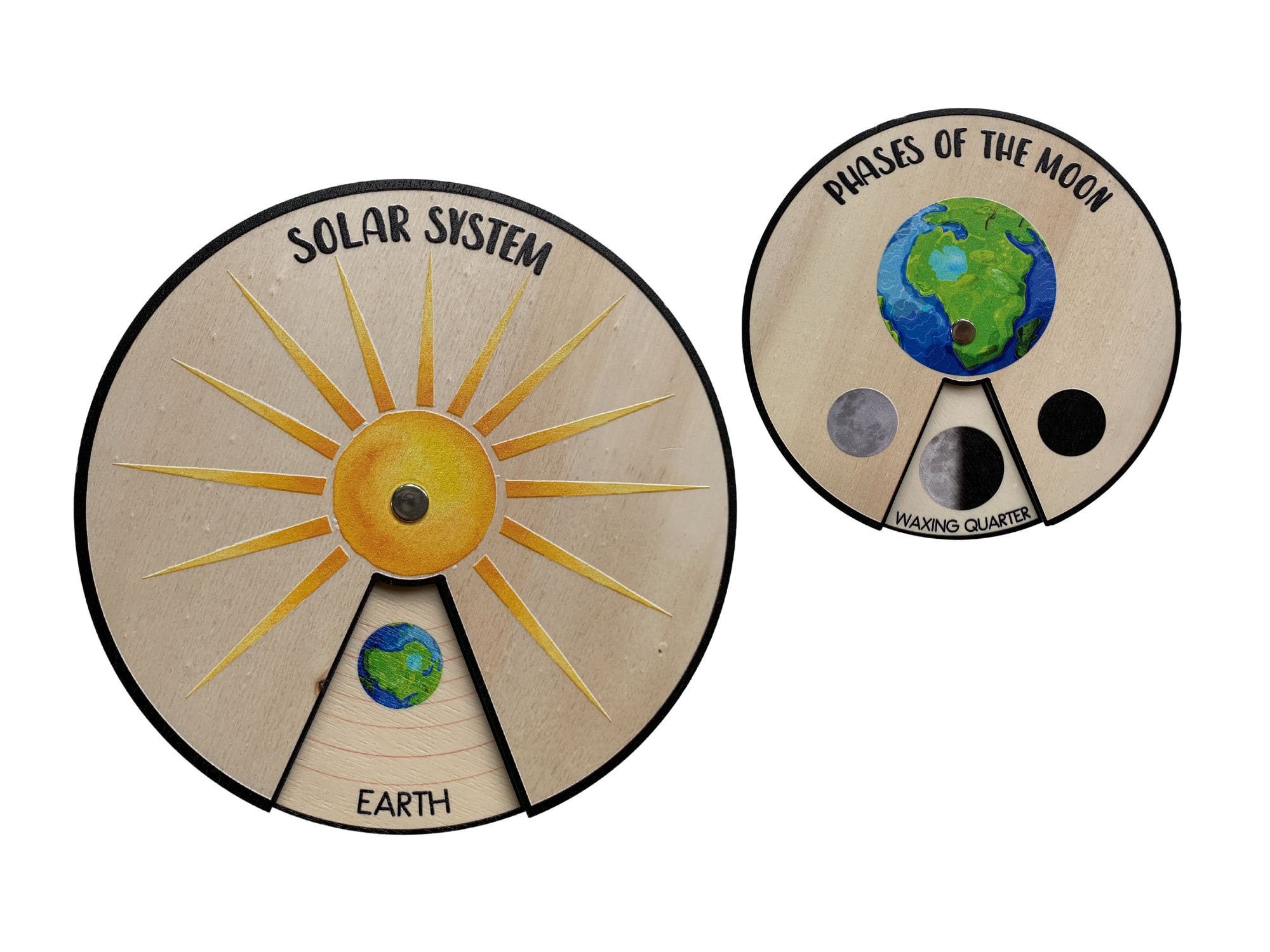 Solar System Moon Phases With Earth