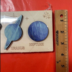 Wooden Solar System Puzzle for Preschool Education, Large Size Planets ...