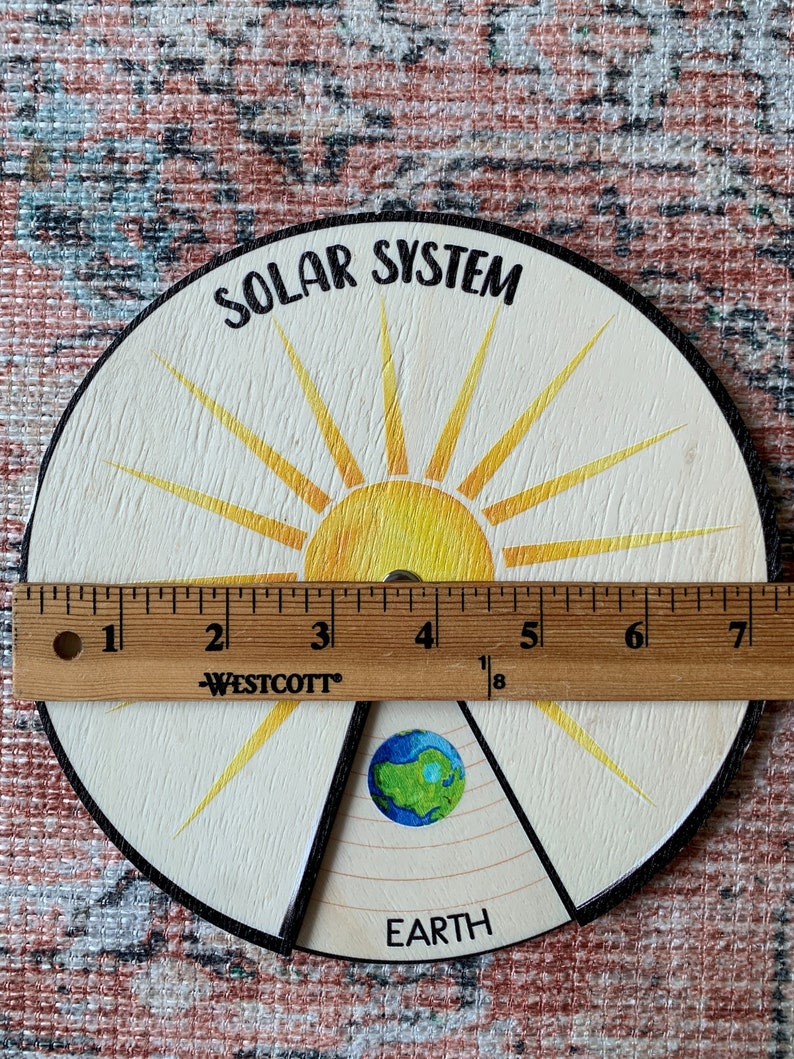 Rotating Solar System and Moon Phases Montessori School Wooden - Etsy