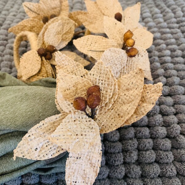 Burlap Napkin Rings - Etsy
