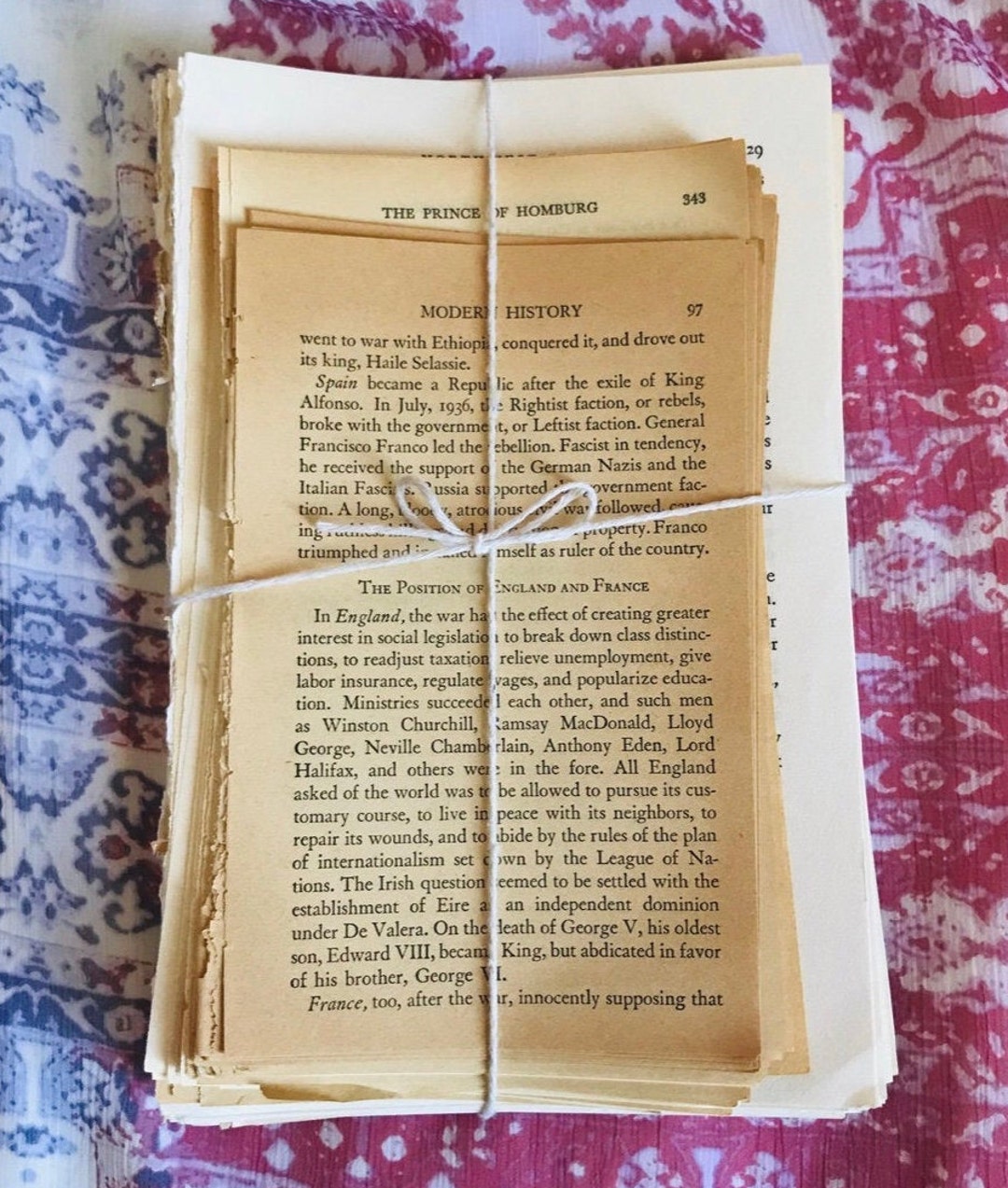 500 Pages of Vintage Book Page Bundles - Etsy