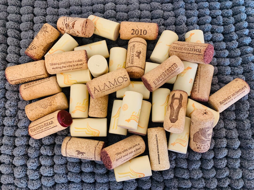 40 Mixed Wine Corks Domestic & International Wine Corks - Etsy
