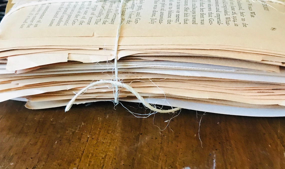 150 Page VINTAGE Book Page Bundles - Etsy