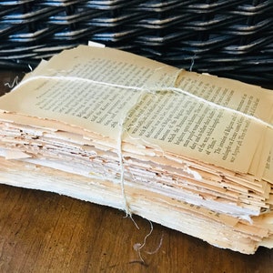 150 Page VINTAGE Book Page Bundles - Etsy