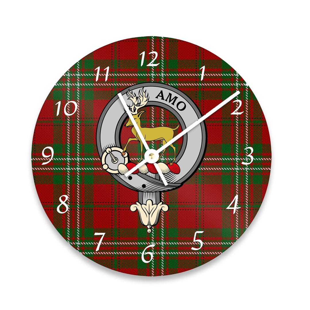 Scott Scottish Clan Crest Wall Clock - Proudly Display Your Scottish ...