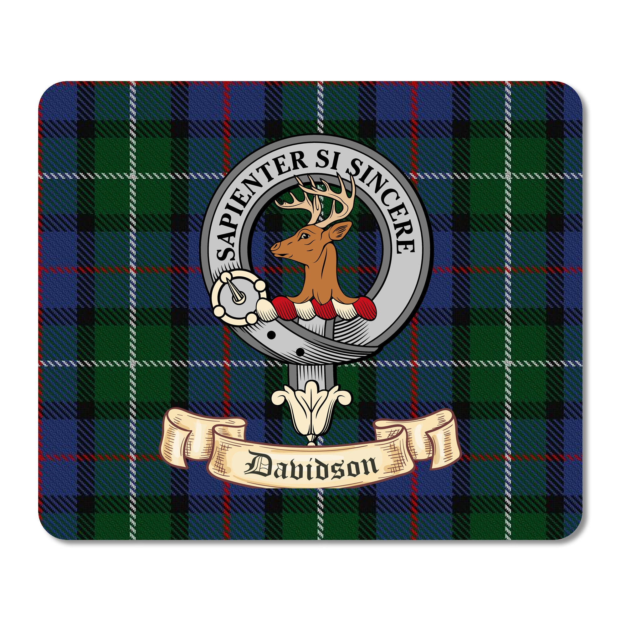 Davidson Scottish Clan Mouse pad with Davidson Clan Crest on | Etsy