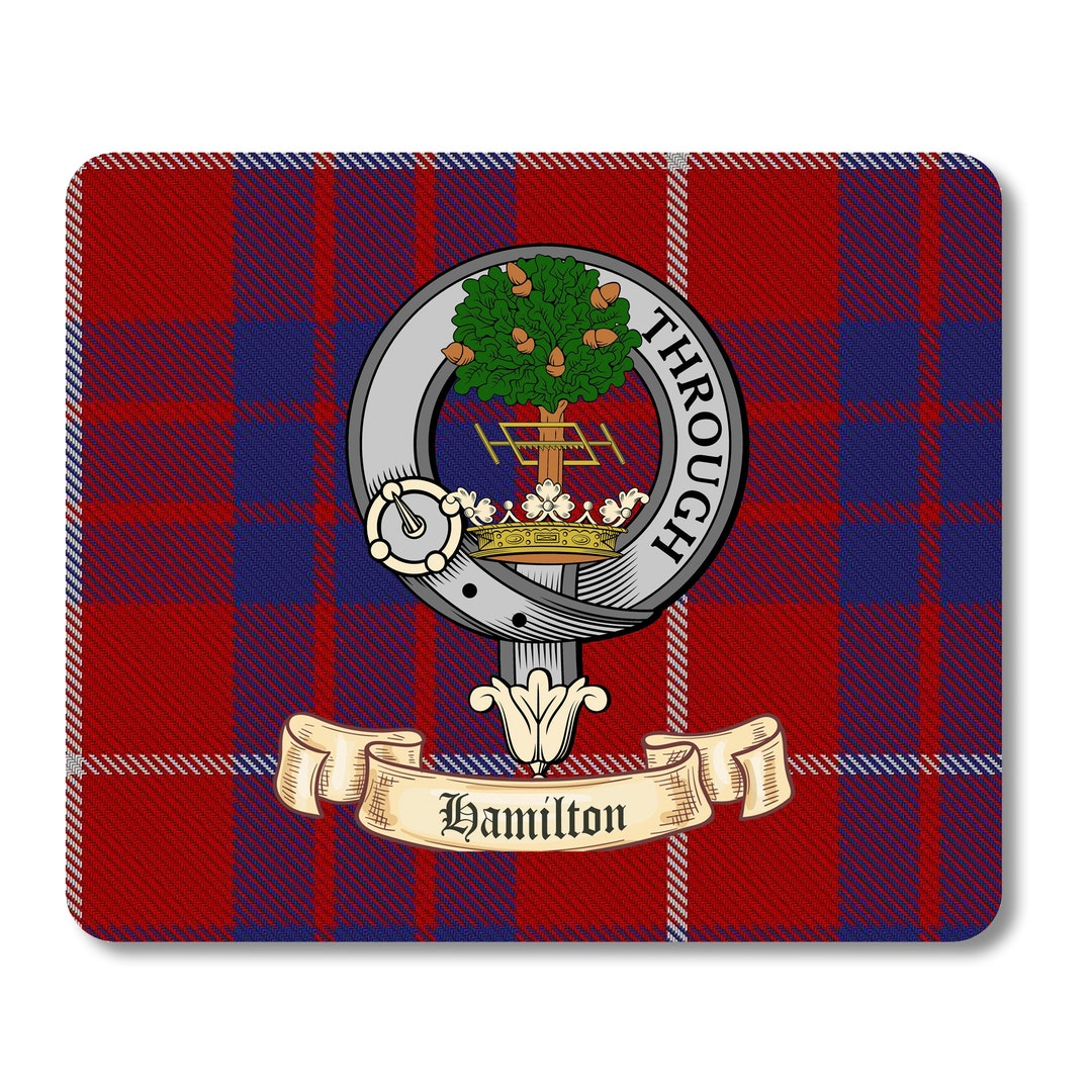 Hamilton Scottish Clan Mouse pad with Hamilton Clan Crest on Hamilton ...