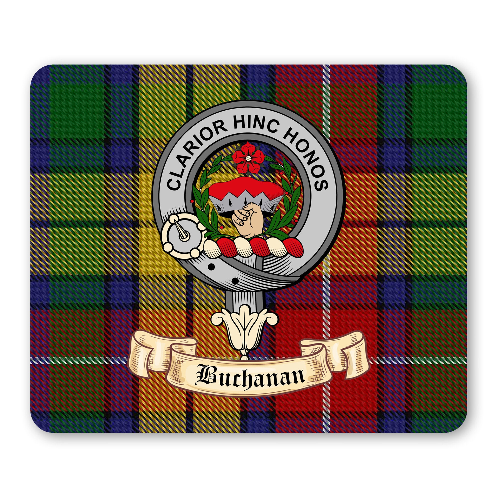 Buchanan Scottish Clan Mouse Pad With Buchanan Clan Crest on - Etsy UK
