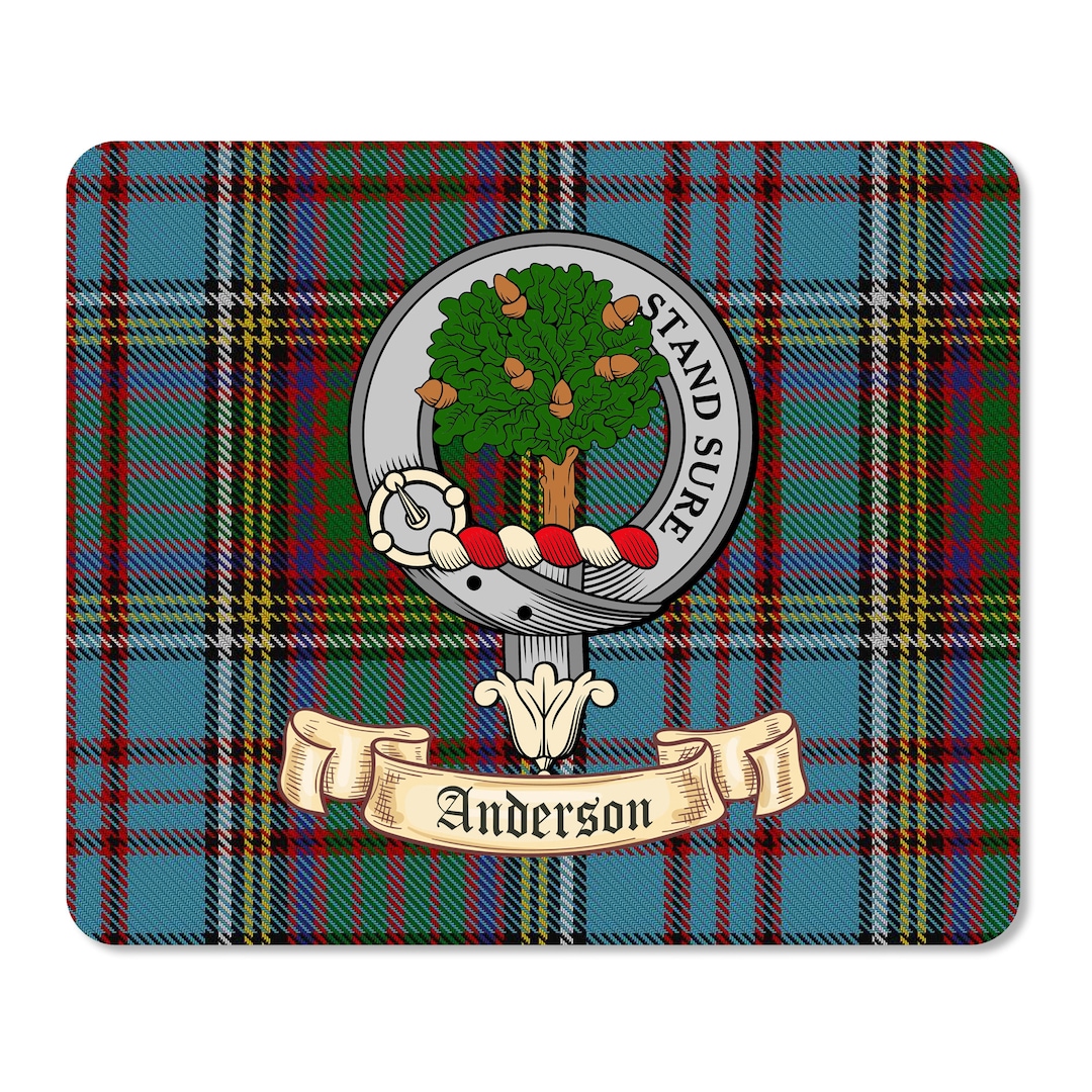 Anderson Scottish Clan Mouse Pad With Anderson Clan Crest on Anderson ...