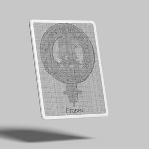 Fraser Scottish Clan Crest Cross Stitch Pattern - Download - Etsy