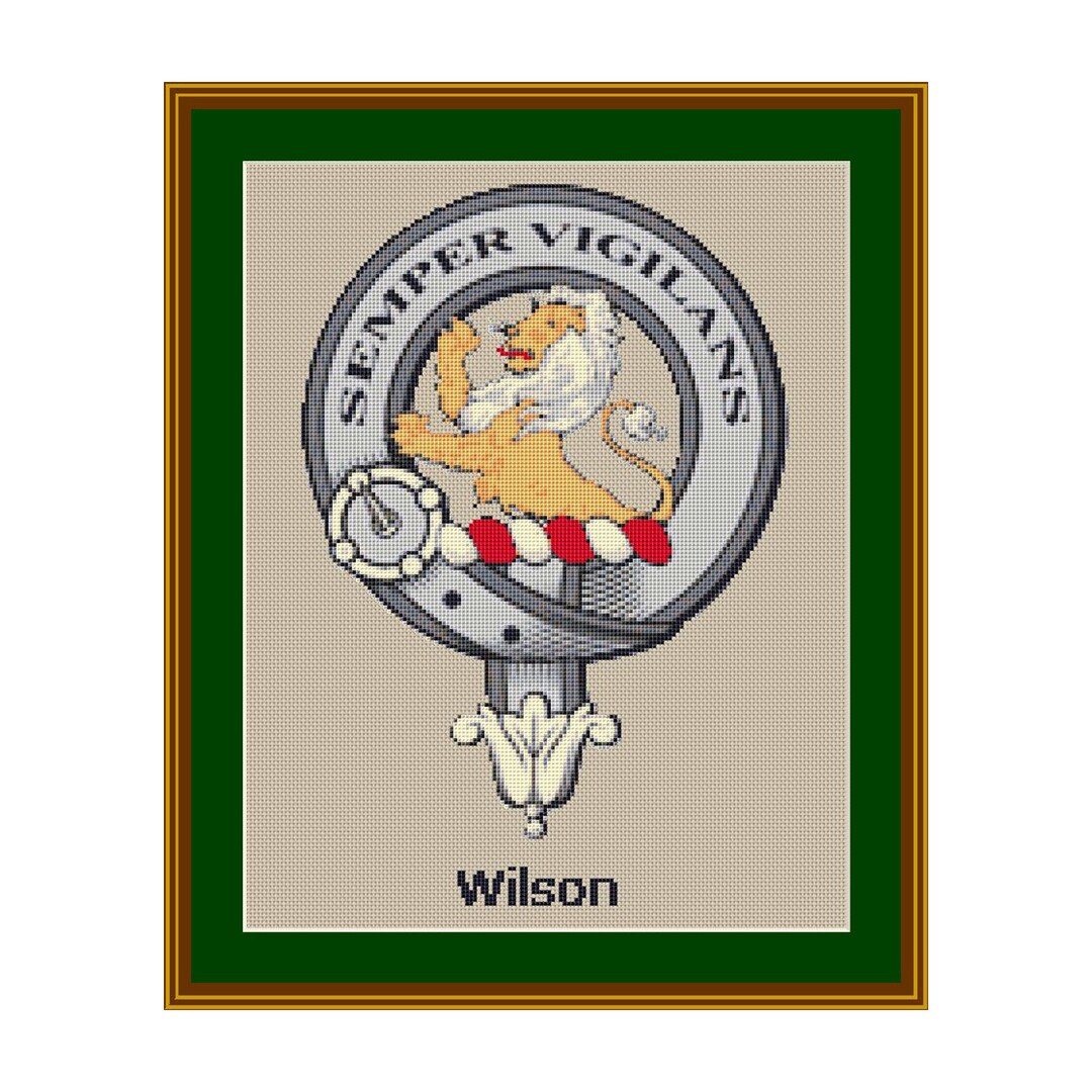 Wilson Scottish Clan Cross Stitch Pattern - Etsy