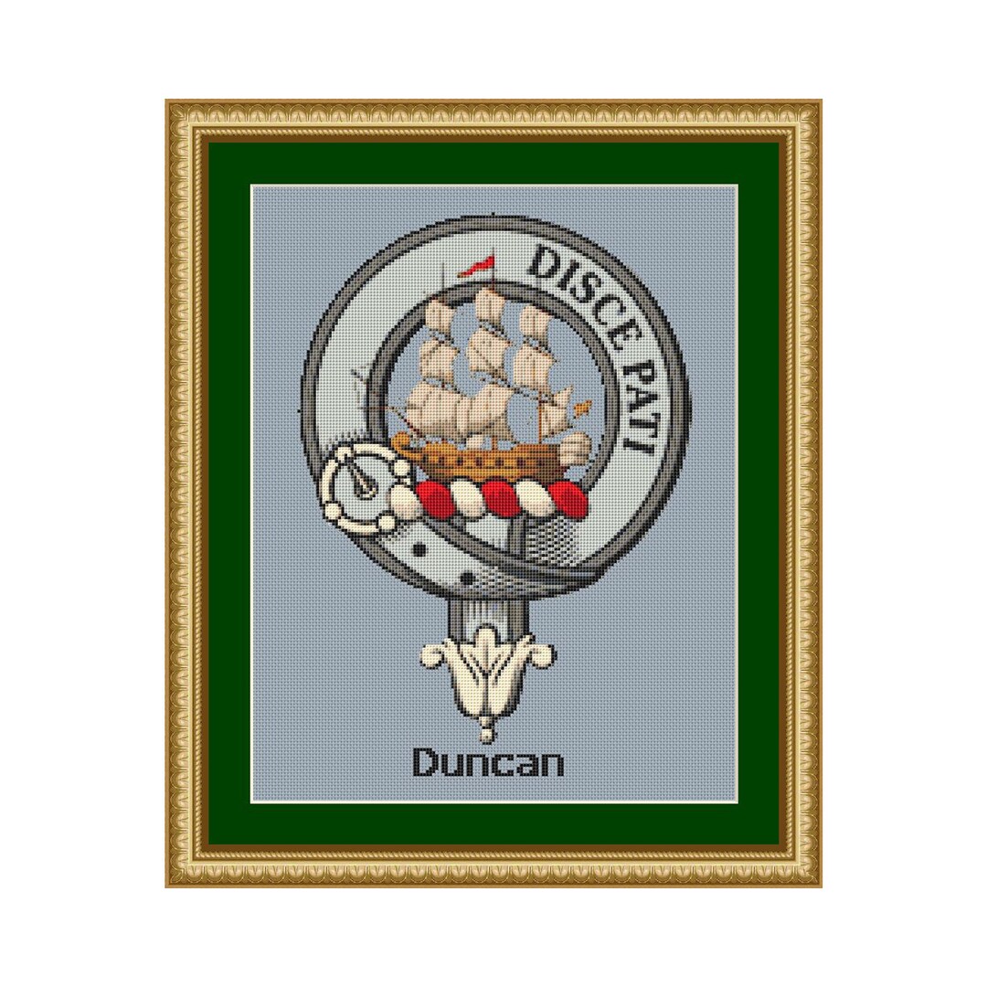 Duncan Scottish Clan Crest Cross Stitch Pattern - Download - Etsy
