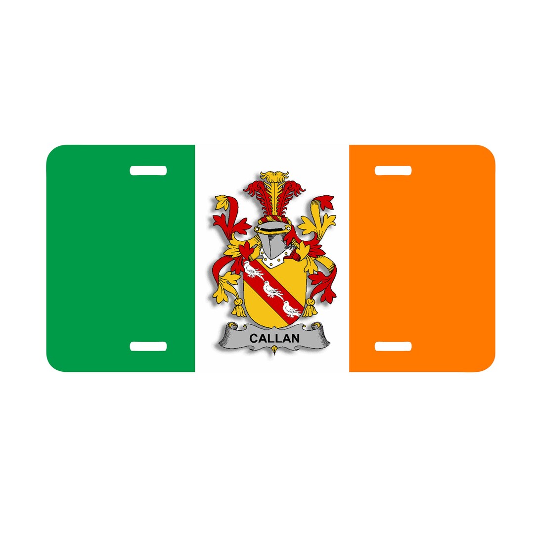 Callan Irish Coat of Arms License Plate - Etsy