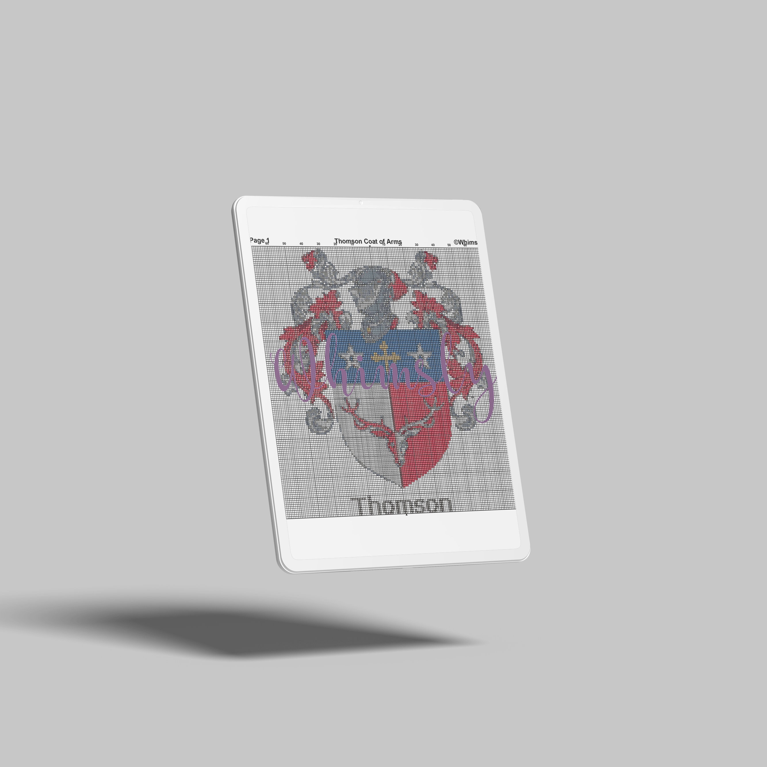 Thomson Scottish Clan Coat of Arms Cross Stitch Pattern - Etsy