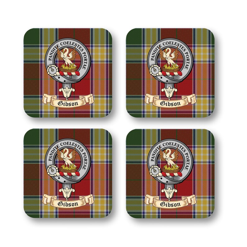 Gibson Scottish Clan Coaster Gift Set - Set of Four - Etsy