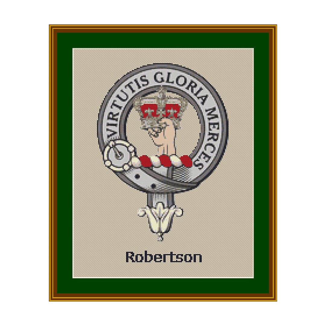 Robertson Scottish Clan Cross Stitch Pattern - Etsy