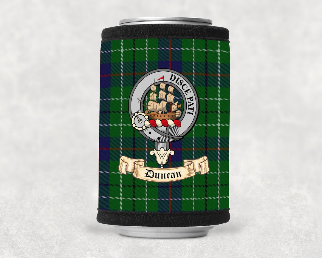 Duncan Clan Crest Drink Coolie: Scottish Tartan Can Wrap - Etsy