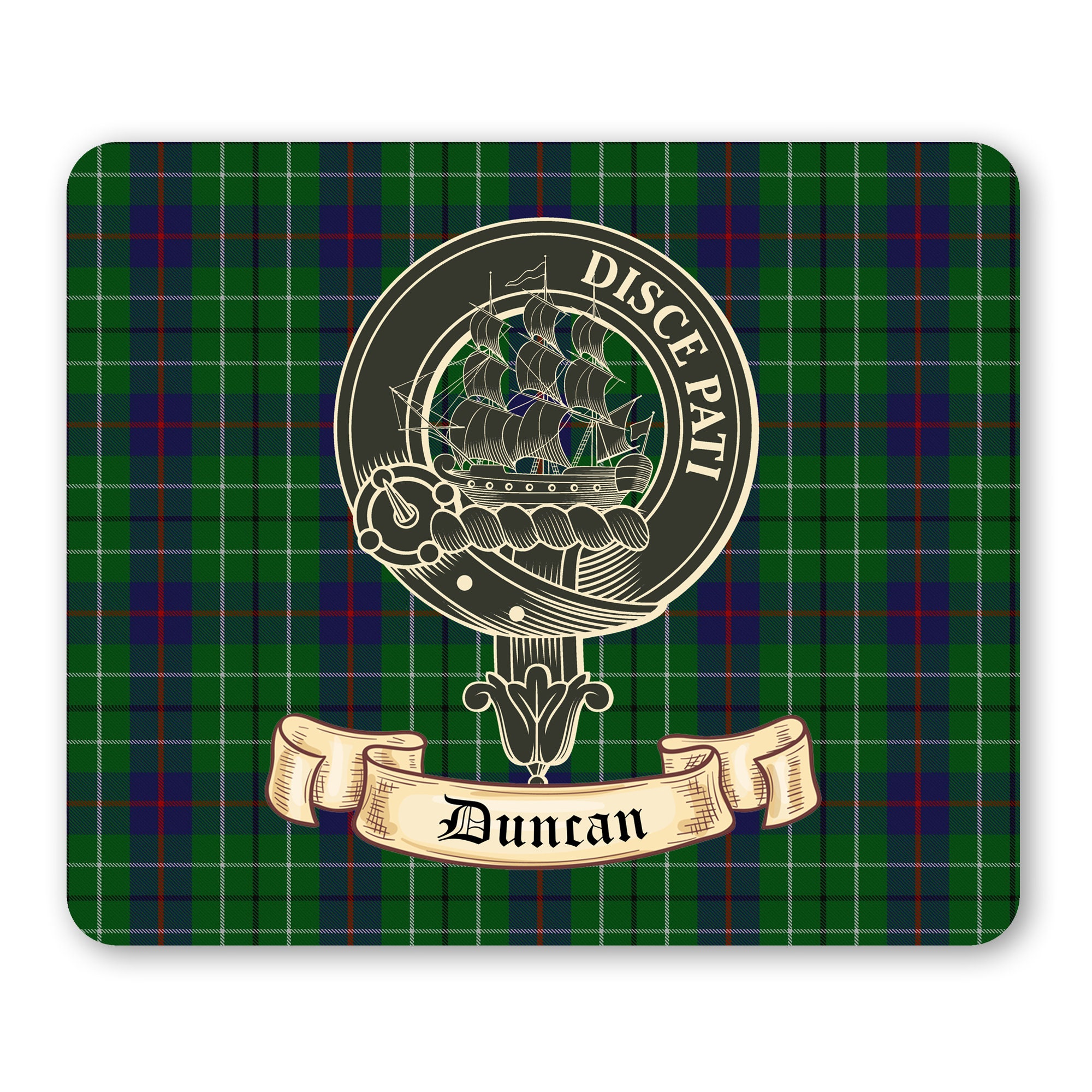 Duncan Scottish Clan Mouse pad with Duncan Clan Crest on | Etsy