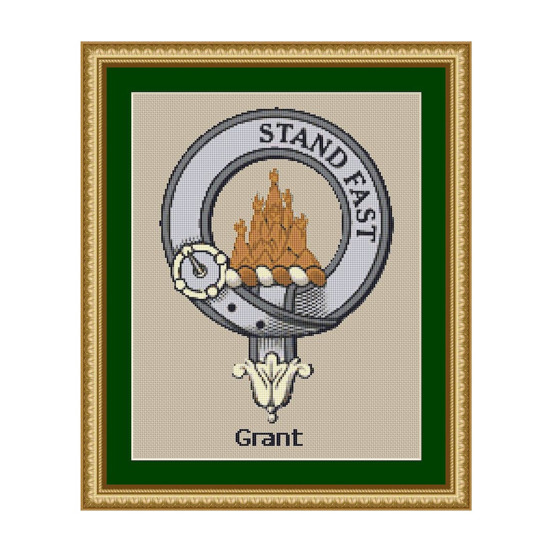 Grant Scottish Clan Crest Cross Stitch Pattern - Download - Etsy